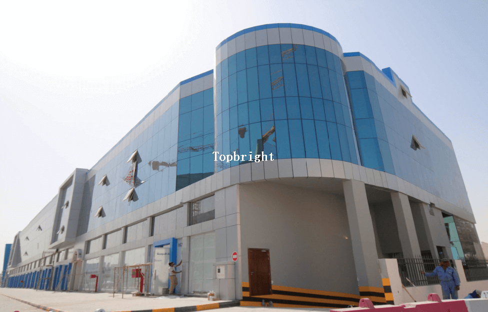 Stick Built Curtain Wall Facade System Project Building TP-CW-ST007 ...